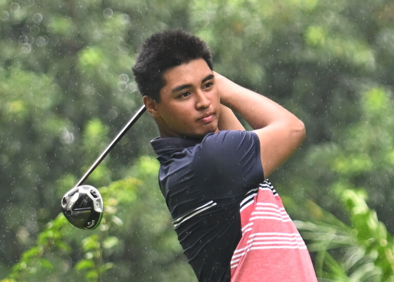 Amateur Shinichi Suzuki of the Philippines pictured in action in the ...